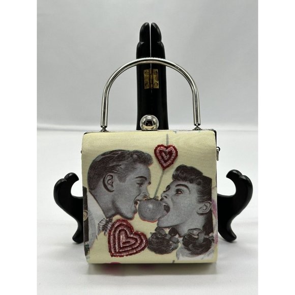 For Nime | Bags | Heart Decorated Purse With Silver Handle | Poshmark